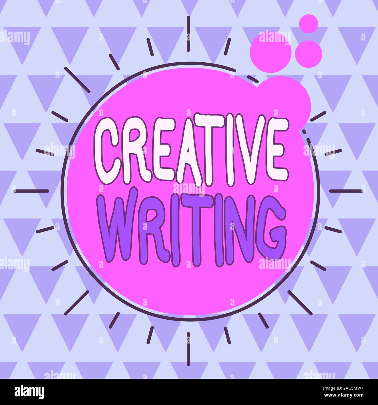 Text sign showing Creative Writing. Business photo showcasing fiction ...