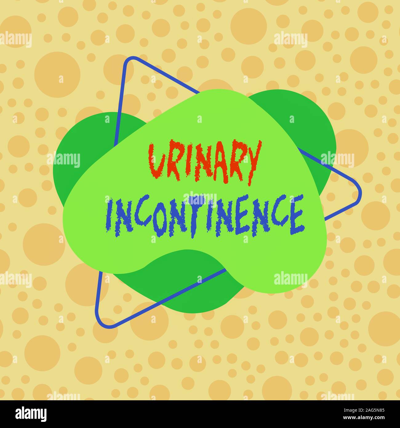 Conceptual hand writing showing Urinary Incontinence. Concept meaning ...
