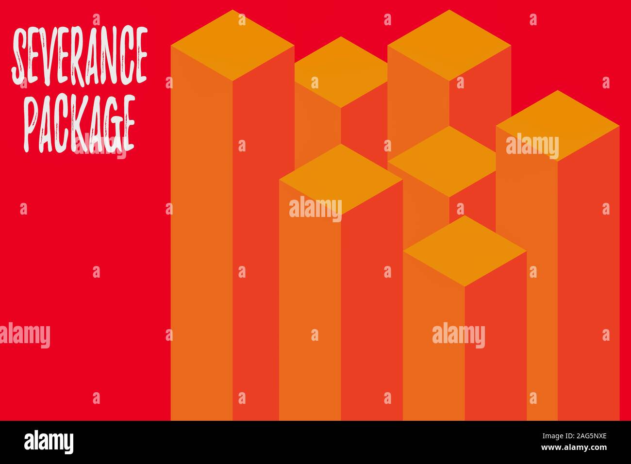 Text sign showing Severance Package. Business photo text pay and ...