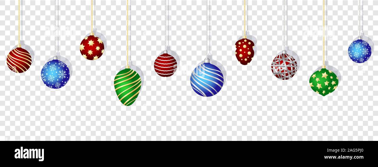 Christmas ball set on Stock Vector Images - Alamy