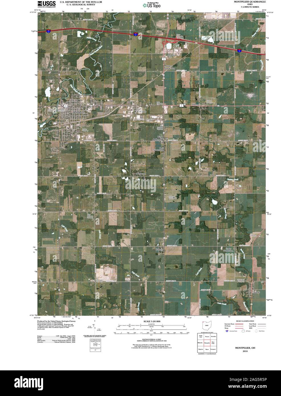 Map of montpelier ohio hi-res stock photography and images - Alamy
