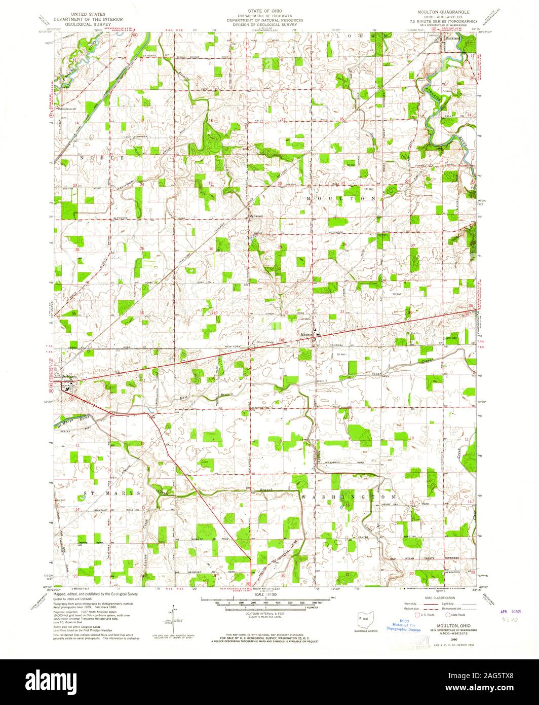 Map of moulton hi-res stock photography and images - Alamy