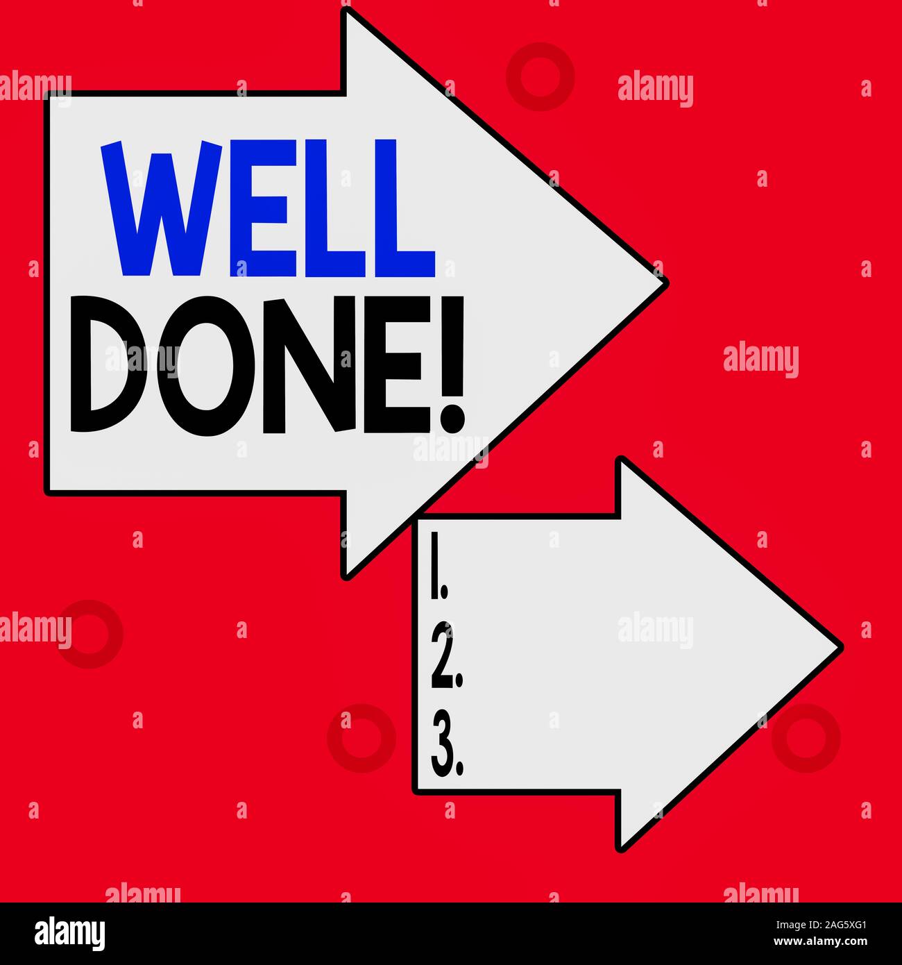 Word writing text Well Done. Business photo showcasing used praising ...