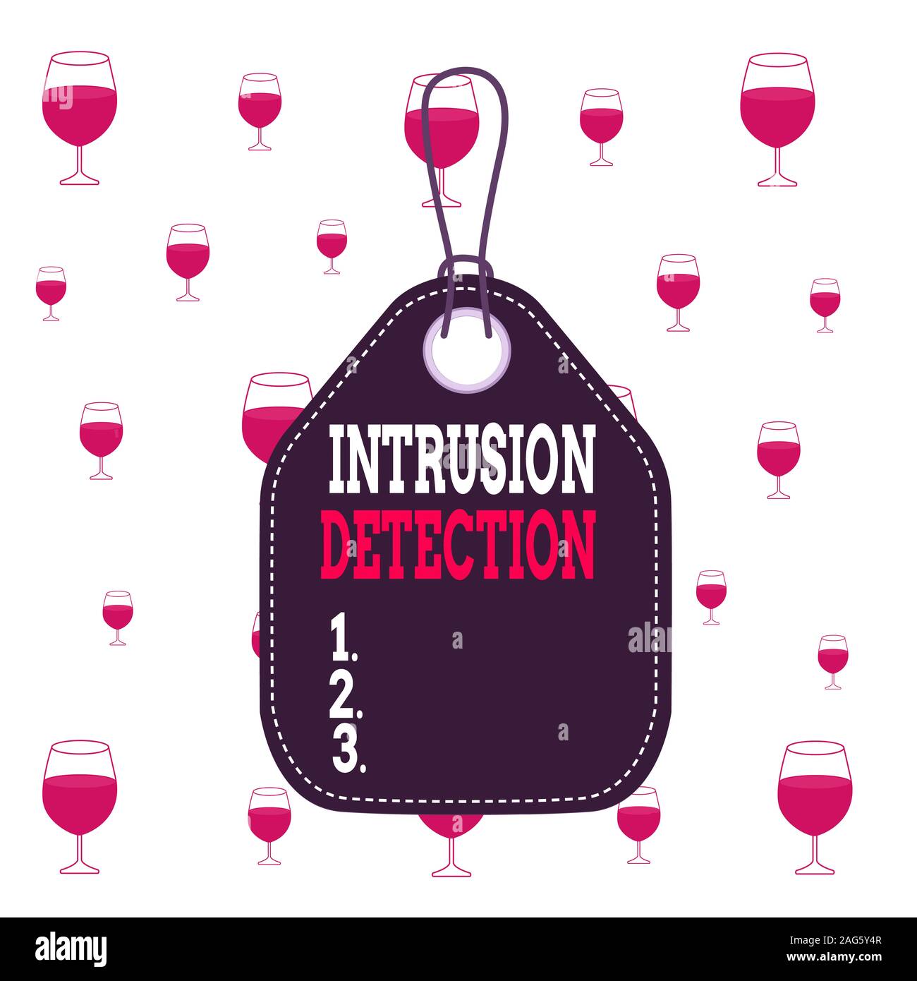 Handwriting text Intrusion Detection. Conceptual photo monitors a ...