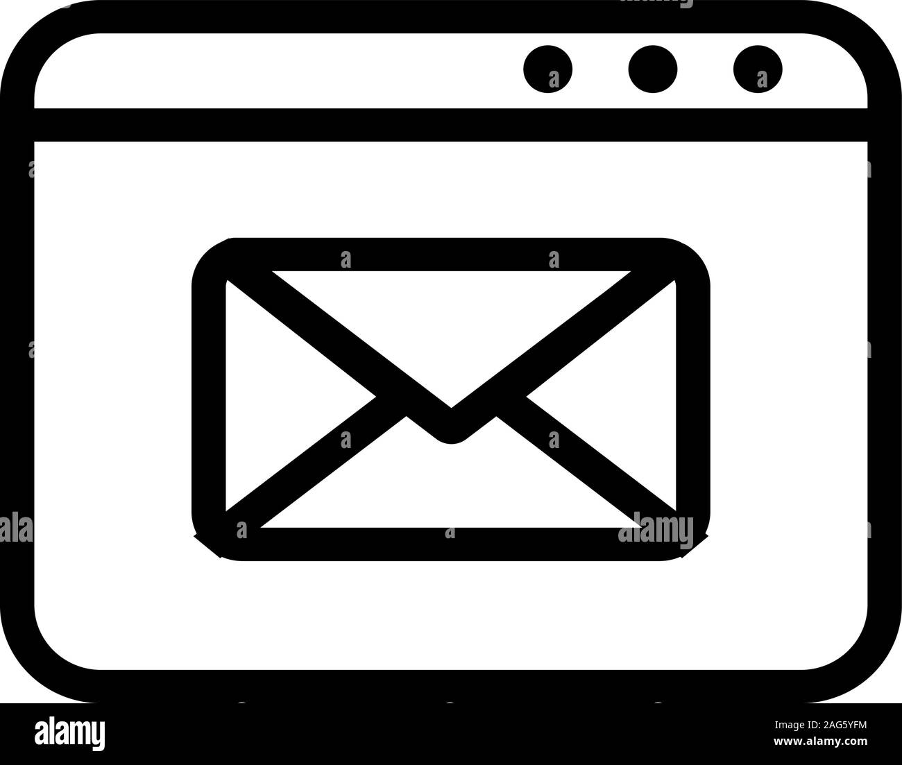 Incoming message icon vector. Isolated contour symbol illustration ...