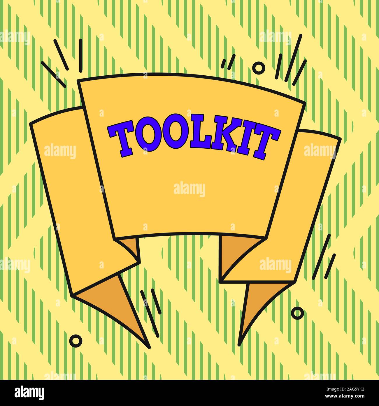 Conceptual hand writing showing Toolkit. Concept meaning set of tools ...