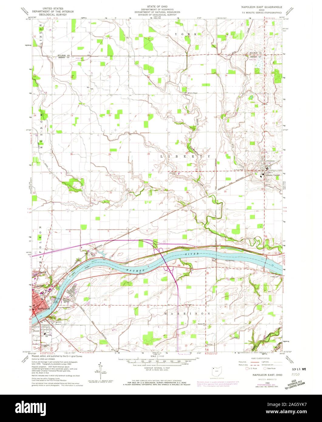 Map of napoleon ohio hi-res stock photography and images - Alamy