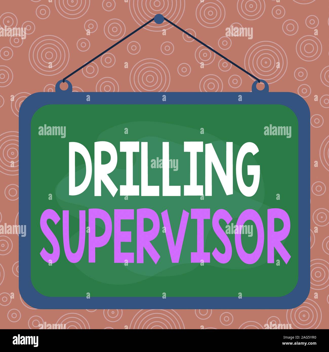 Handwriting text writing Drilling Supervisor. Conceptual photo in ...