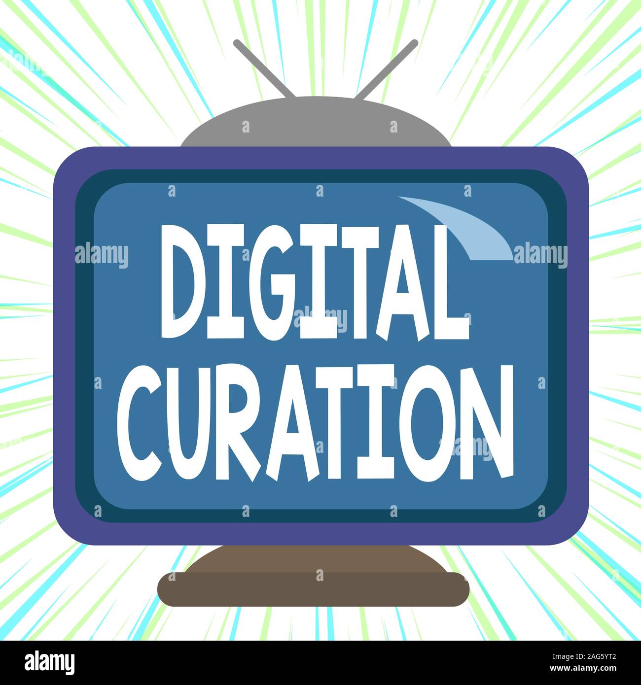 Conceptual hand writing showing Digital Curation. Concept meaning ...