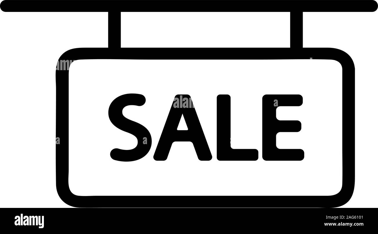 Place selling vector icon. Isolated contour symbol illustration Stock ...