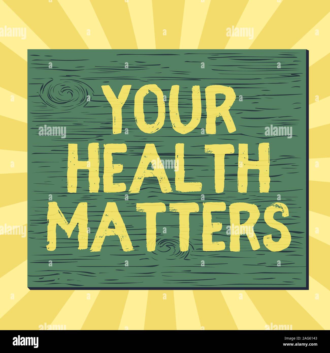 Handwriting text writing Your Health Matters. Conceptual photo good ...