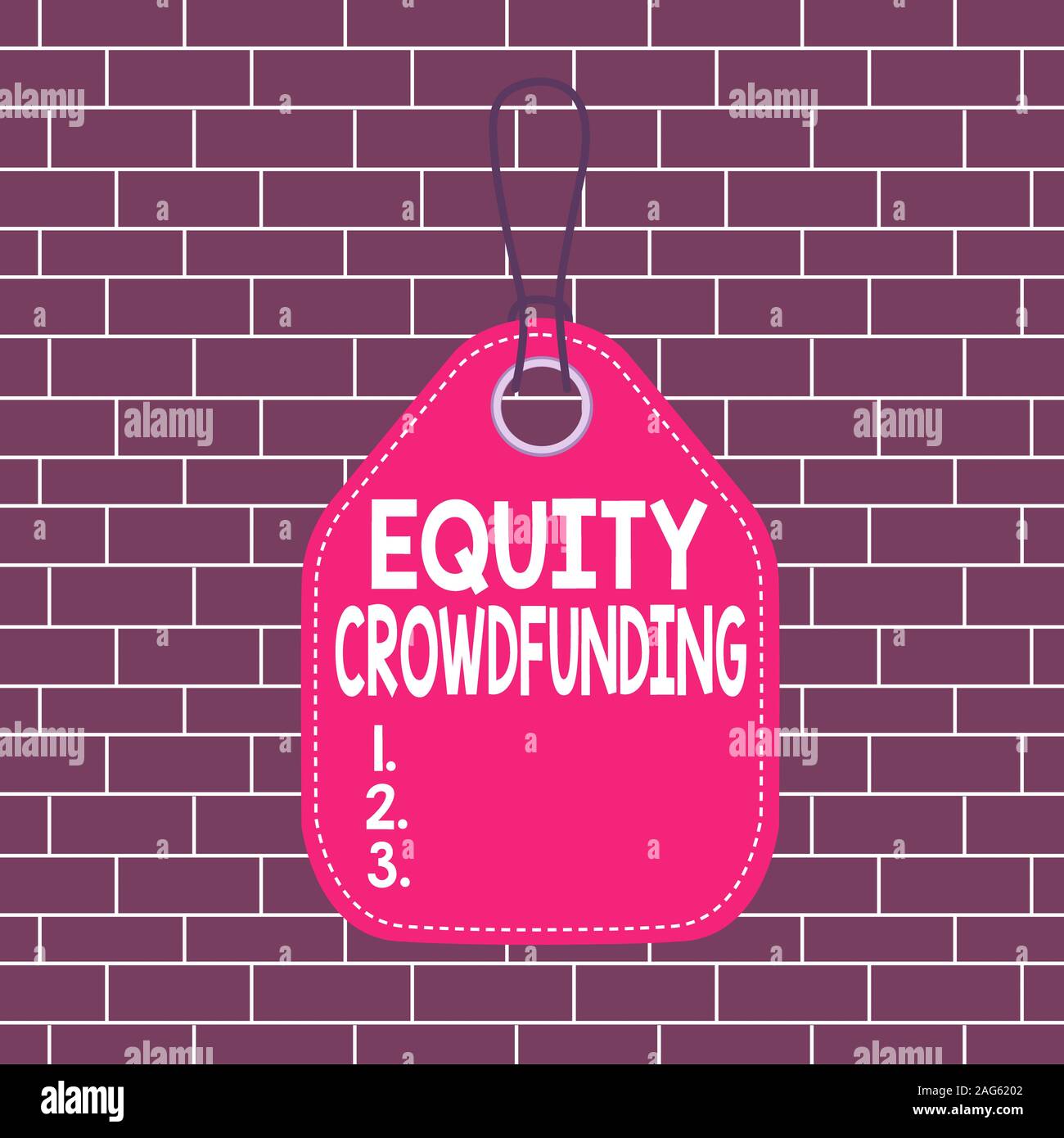 Text sign showing Equity Crowdfunding. Business photo showcasing ...