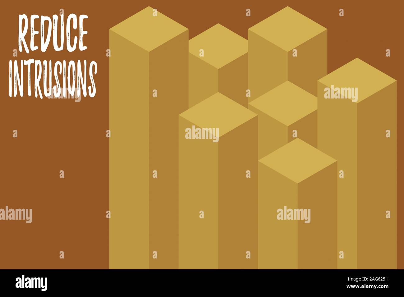 Text sign showing Reduce Intrusions. Business photo text a strategy to ...