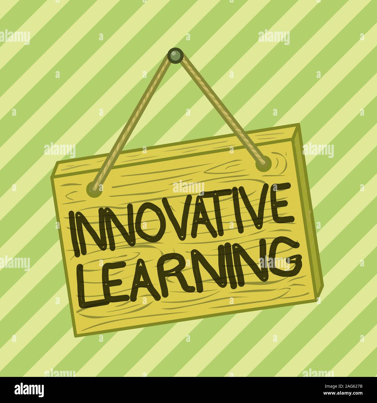 Text sign showing Innovative Learning. Business photo text ...