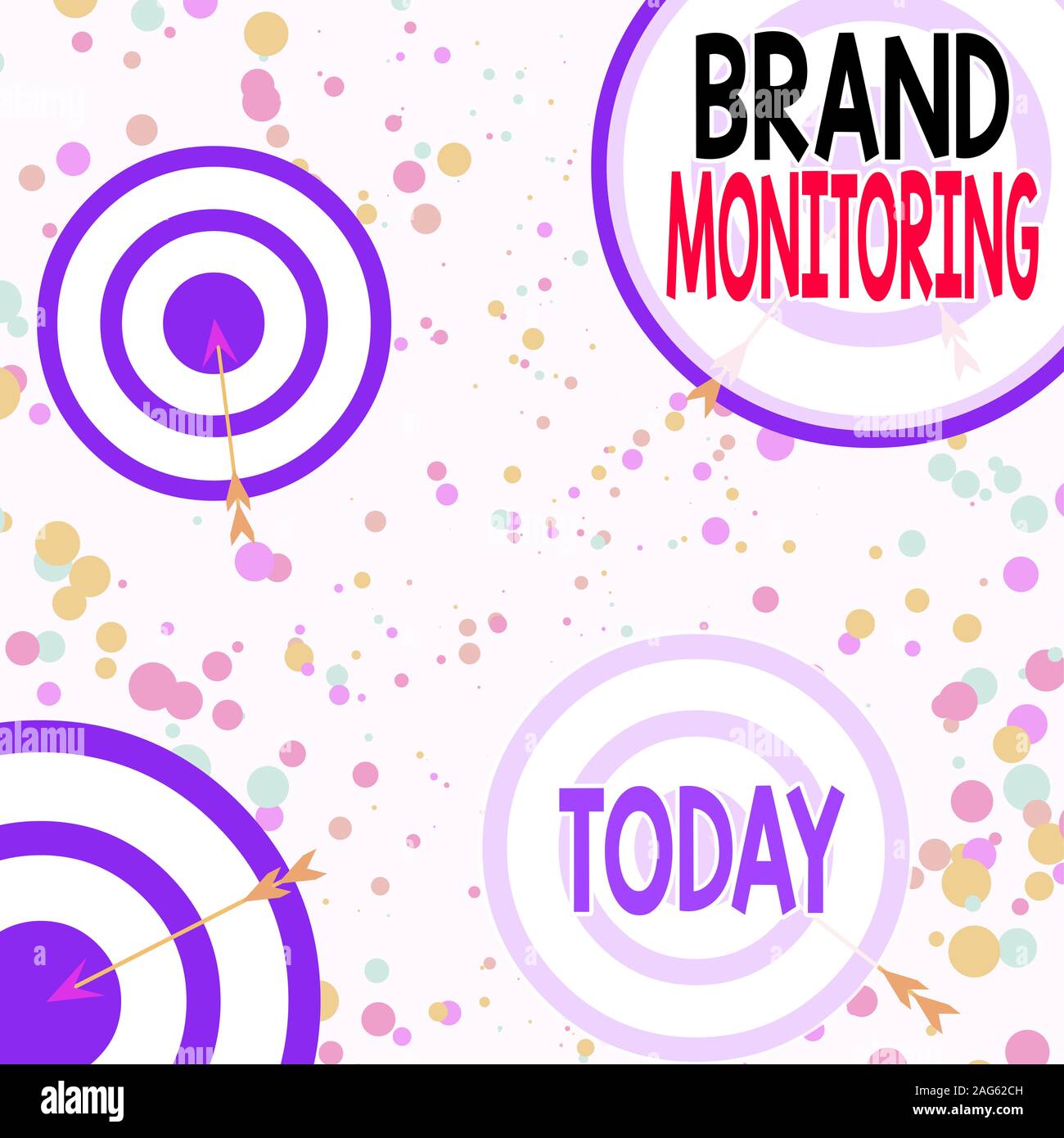 Handwriting text Brand Monitoring. Conceptual photo process to ...