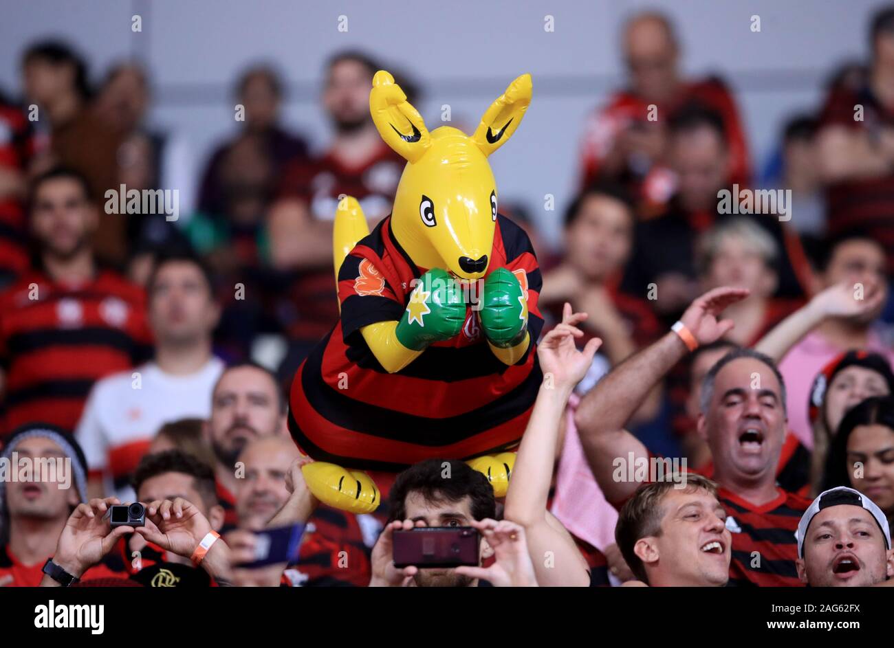 Flamengo fans during the FIFA Club World Cup semi final match at the ...