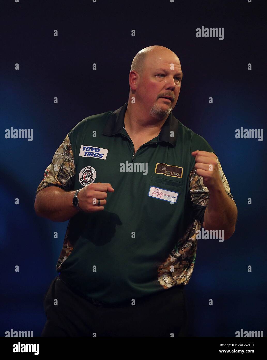 Darin Young reacting during day five of the William Hill World ...