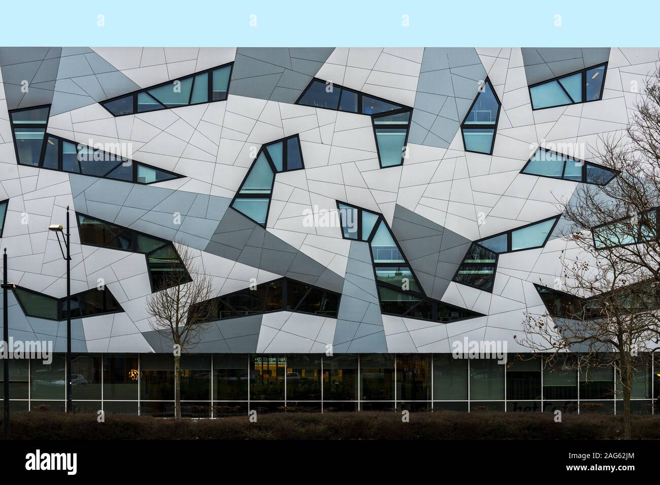 Modern building with abstract architectural twists making it look like ...