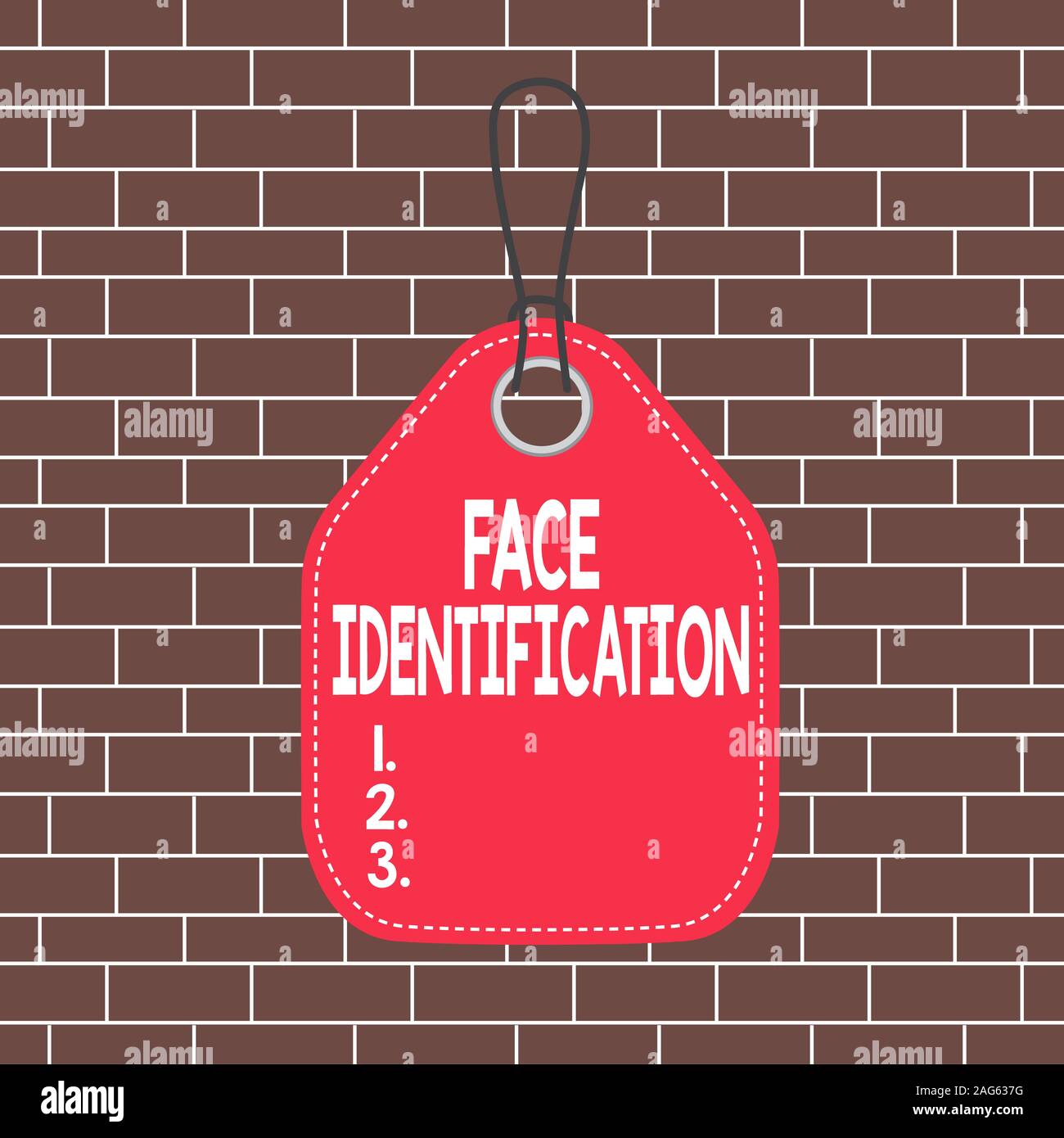 Text sign showing Face Identification. Business photo showcasing ...