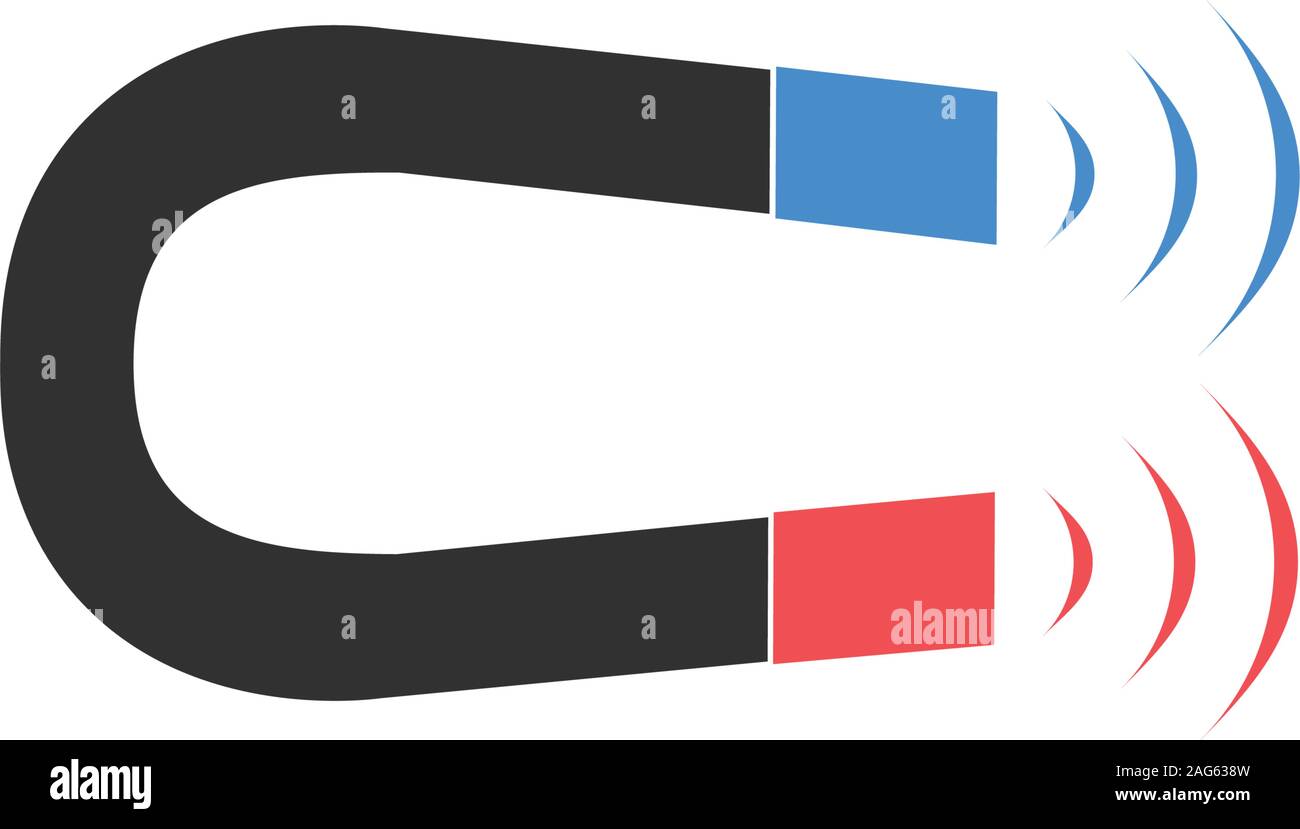Magnet Symbol. Electromagnetism icon. Stock Vector illustration ...