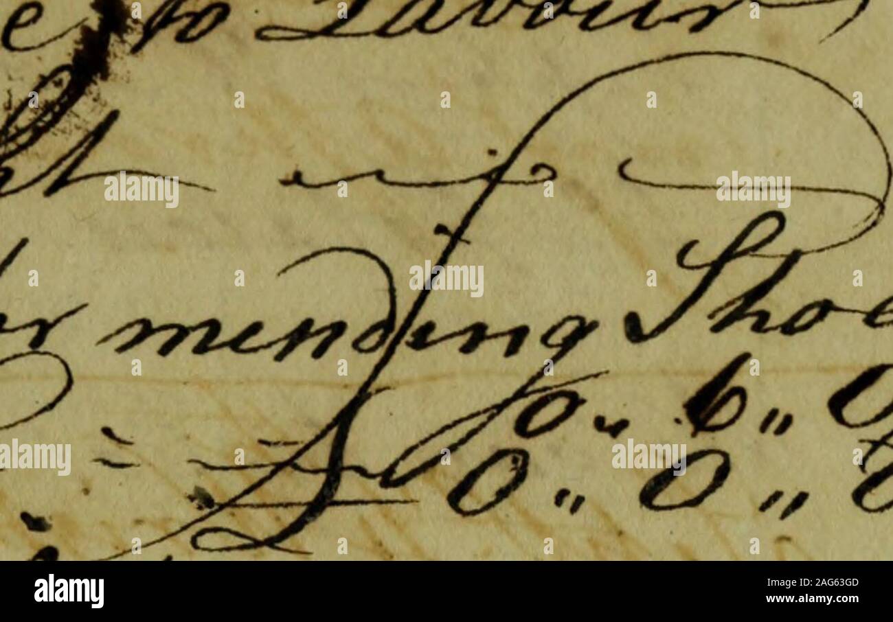 . Account book of John Goddard Stock Photo - Alamy