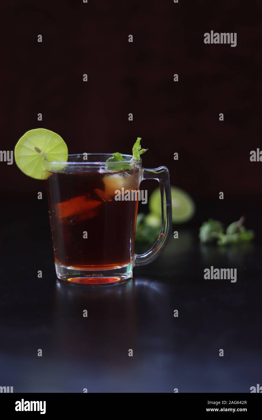 Ice tea Photos from 3 angles Stock Photo - Alamy