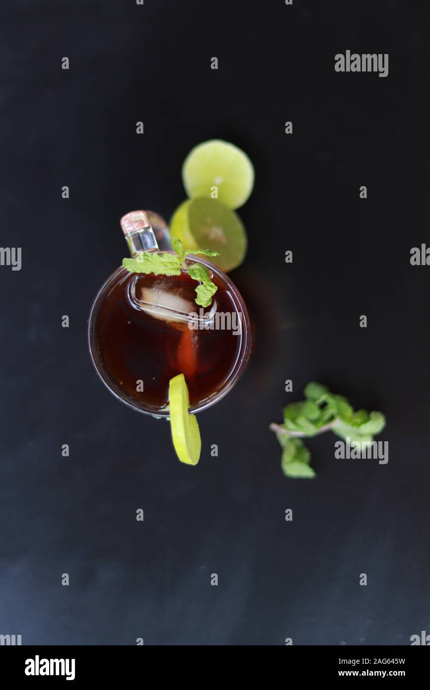 Ice tea Photos from 3 angles Stock Photo - Alamy