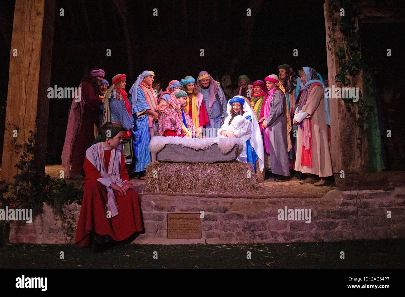 Cast members perform on stage during the dress rehearsal for the ...