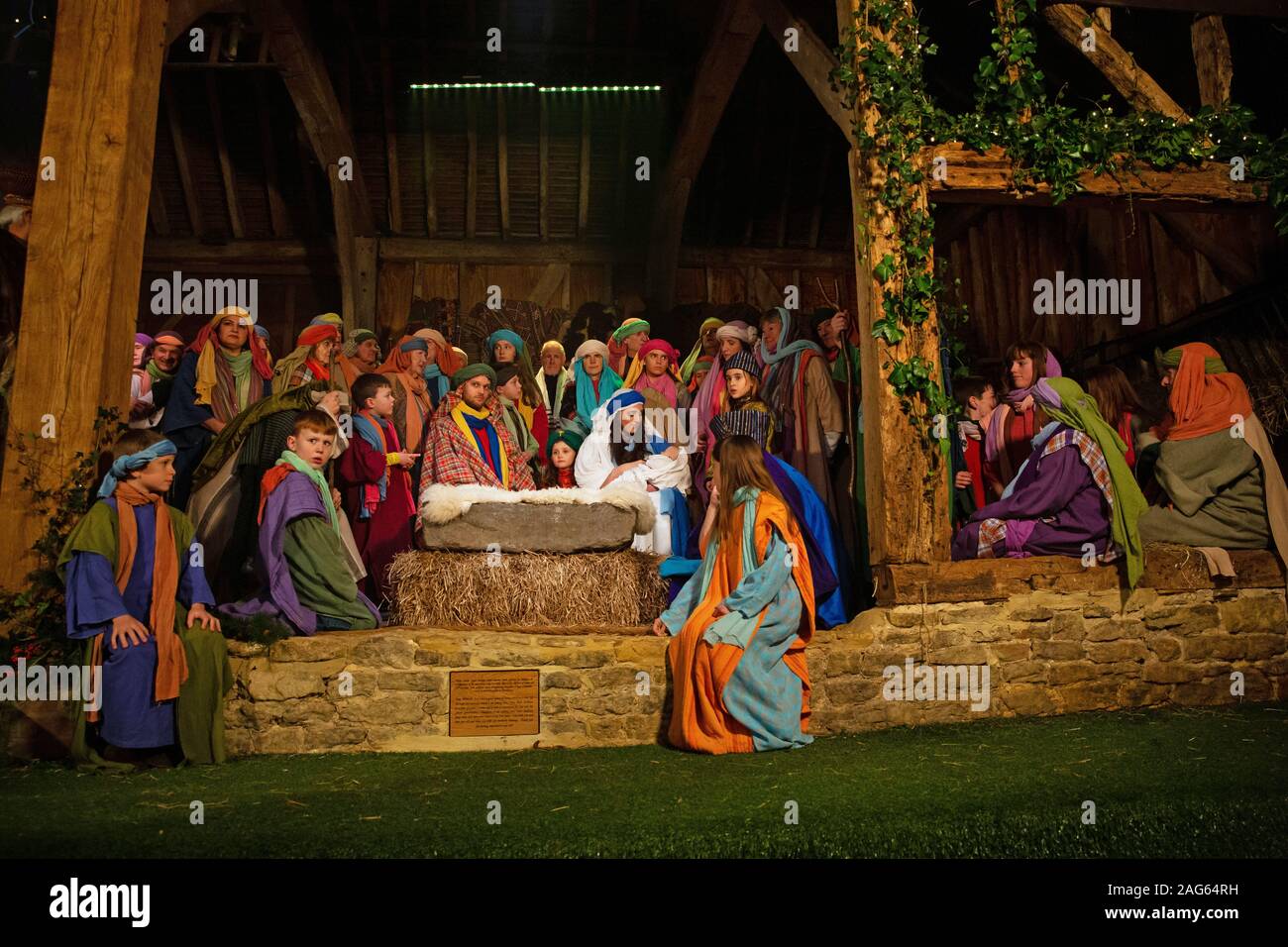 Cast members perform on stage during the dress rehearsal for the ...