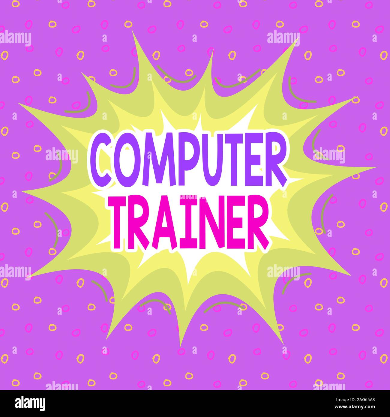 Handwriting text writing Computer Trainer. Conceptual photo instruct and help users acquire ...
