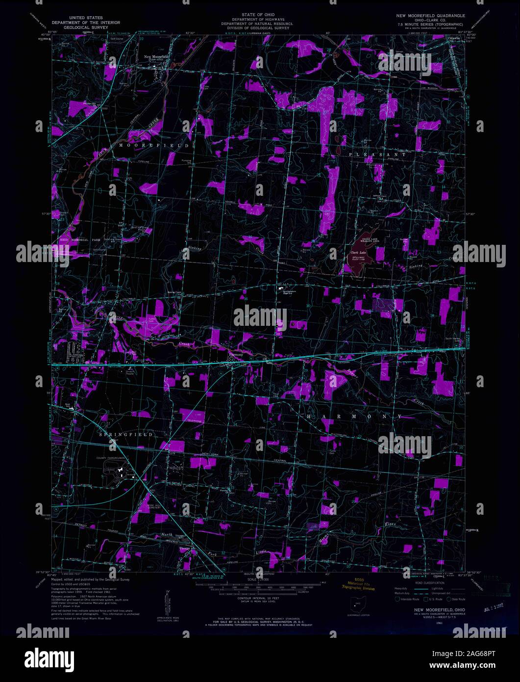 Map of moorefield hi-res stock photography and images - Alamy