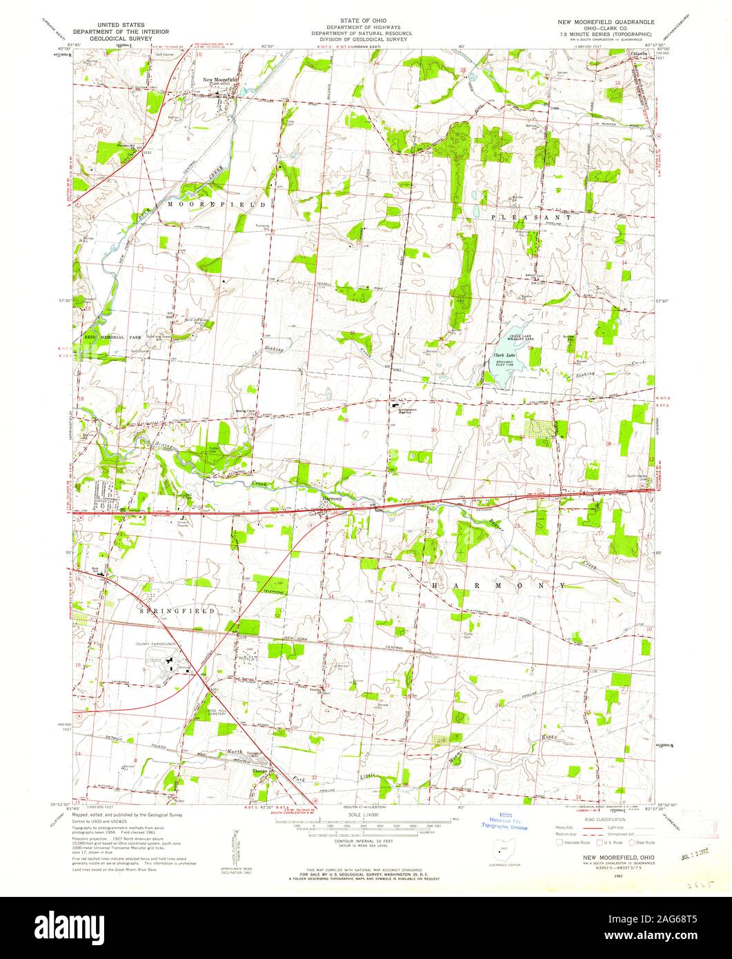 Map of moorefield hi-res stock photography and images - Alamy