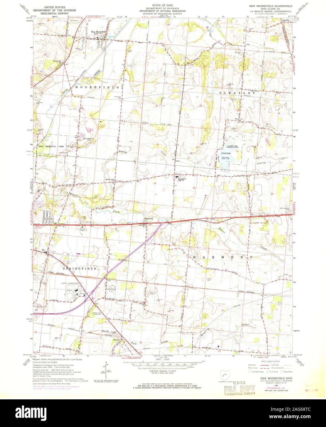 Map of moorefield hi-res stock photography and images - Alamy