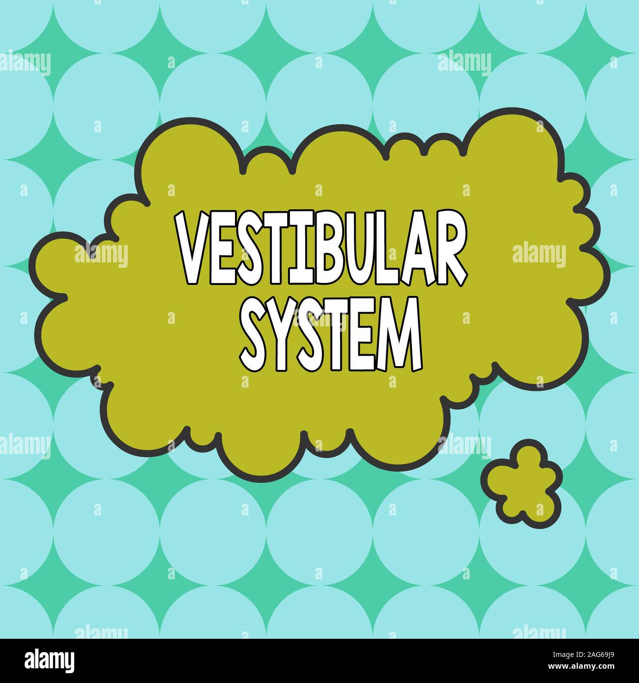 Text sign showing Vestibular System. Business photo showcasing provides ...