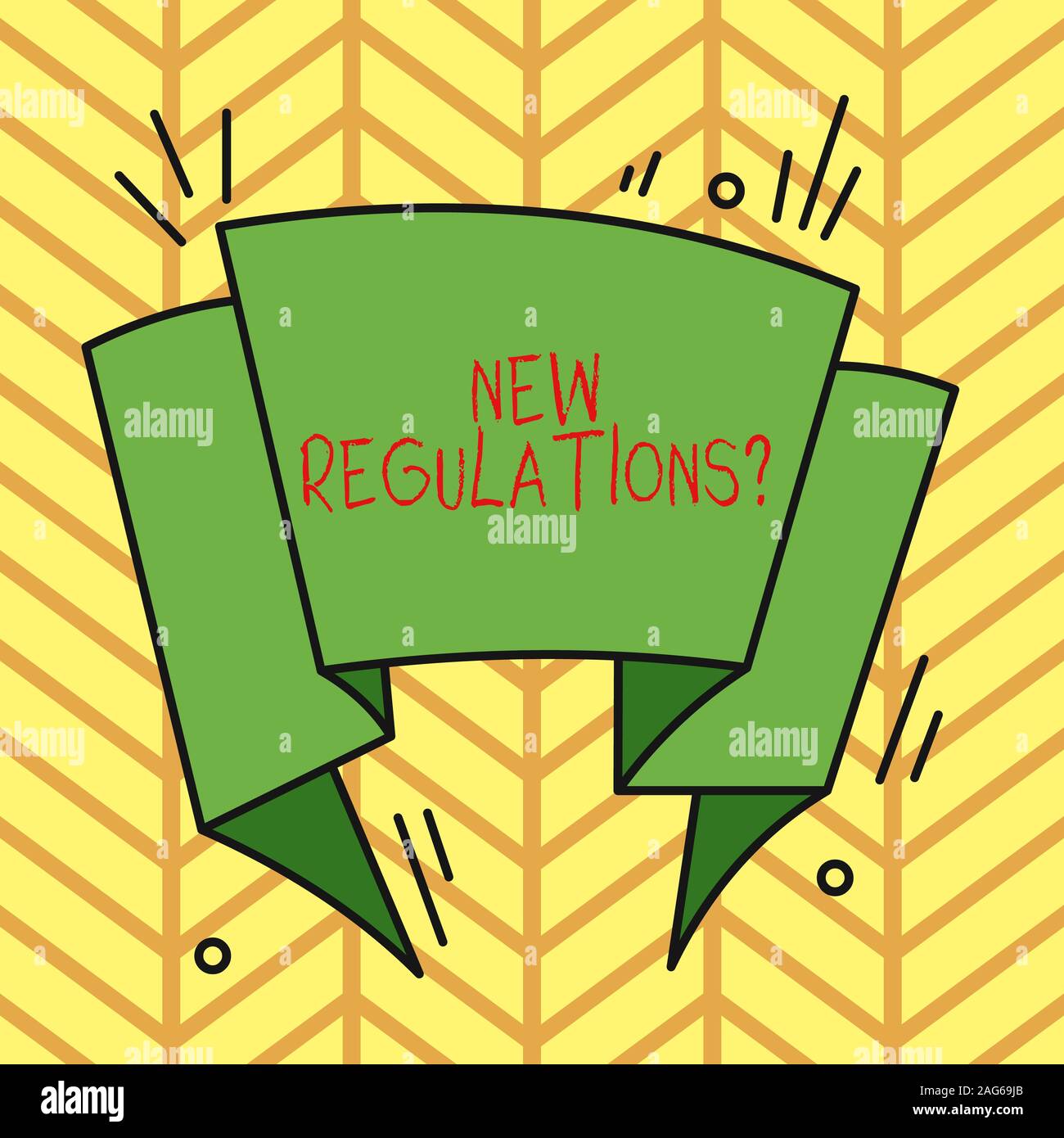 Handwriting text writing New Regulations Question. Conceptual photo ...