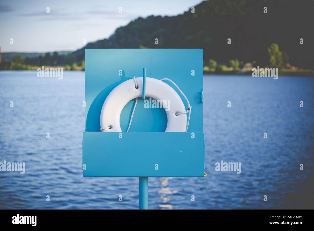 Emergency life buoy stand on hi-res stock photography and images - Alamy