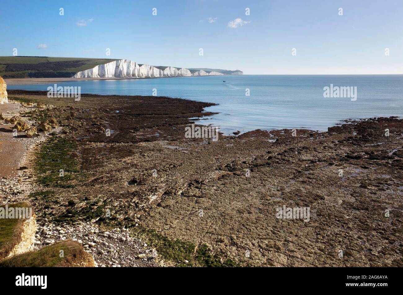 Hope Gap at Seaford Head Nature Reserve Stock Photo - Alamy