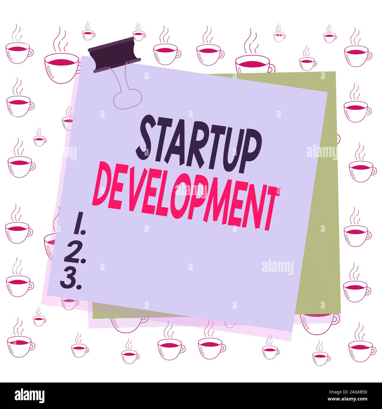 Writing note showing Startup Development. Business concept for ...