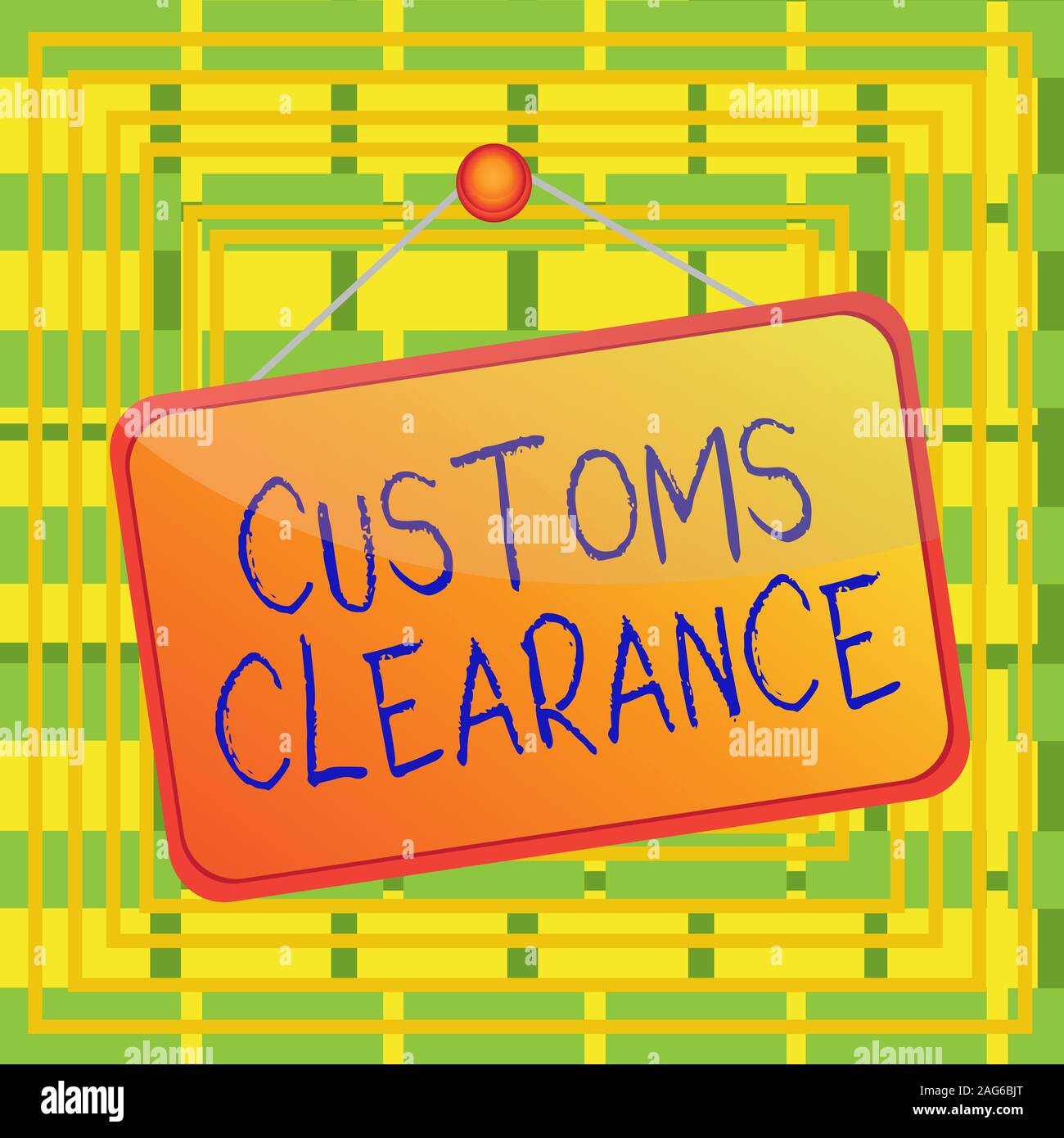 Text sign showing Customs Clearance. Business photo showcasing ...