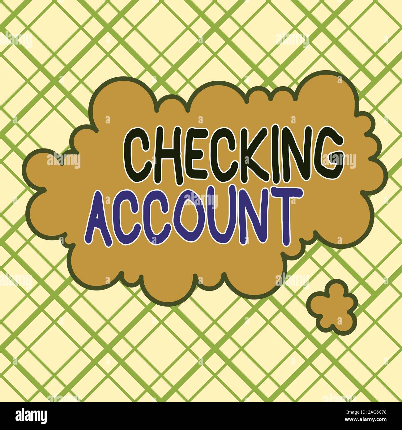 Writing note showing Checking Account. Business concept for bank ...