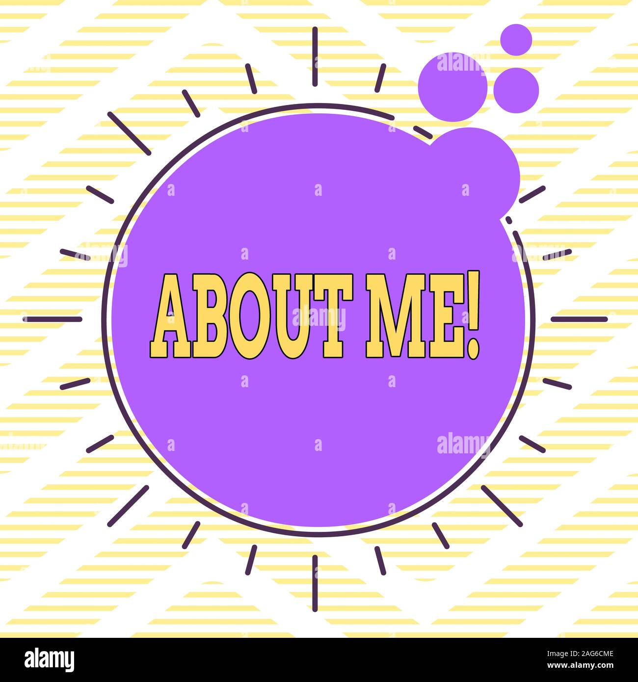 Writing note showing About Me. Business concept for telling someone ...