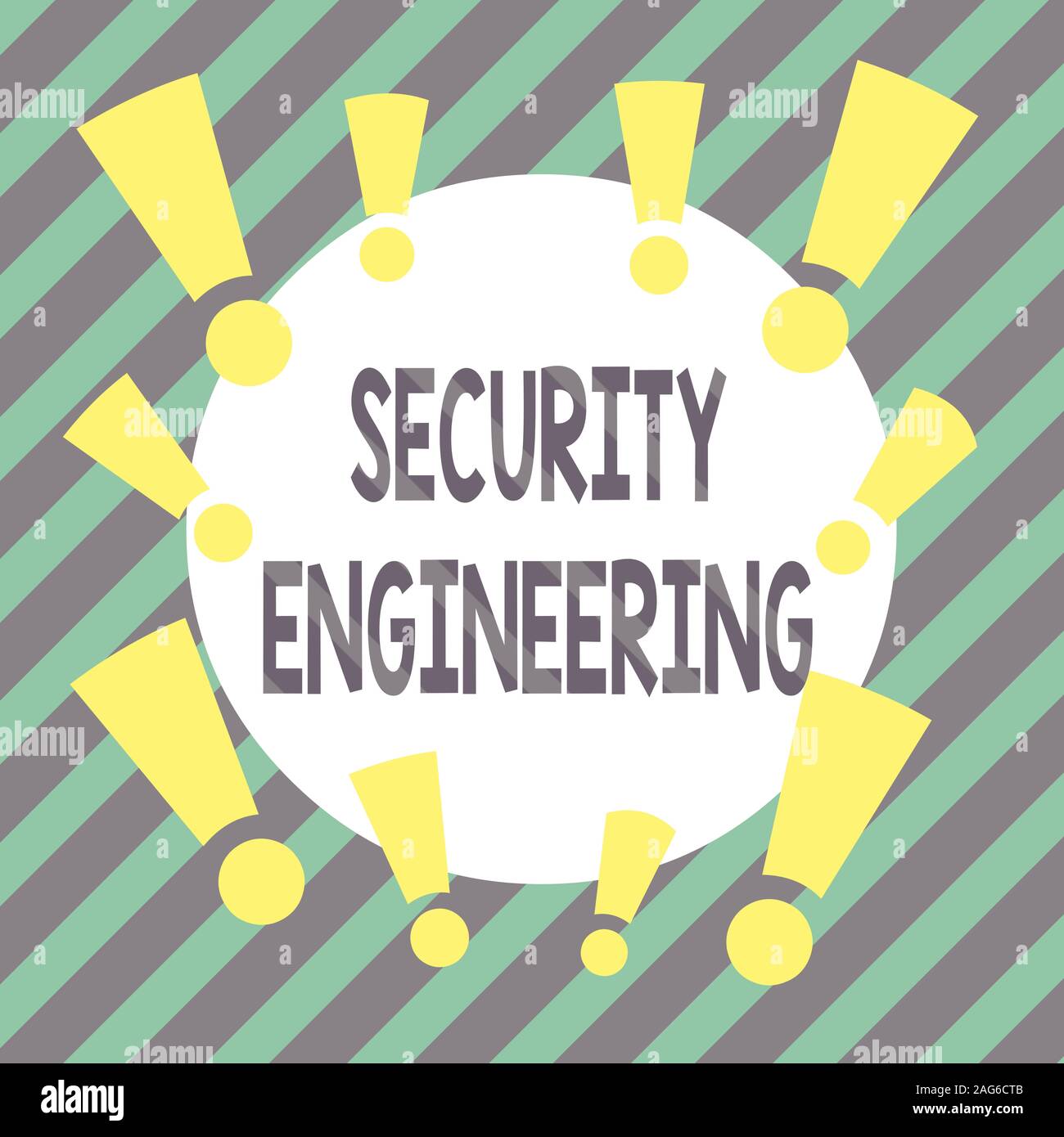 Handwriting text Security Engineering. Conceptual photo focus on the ...