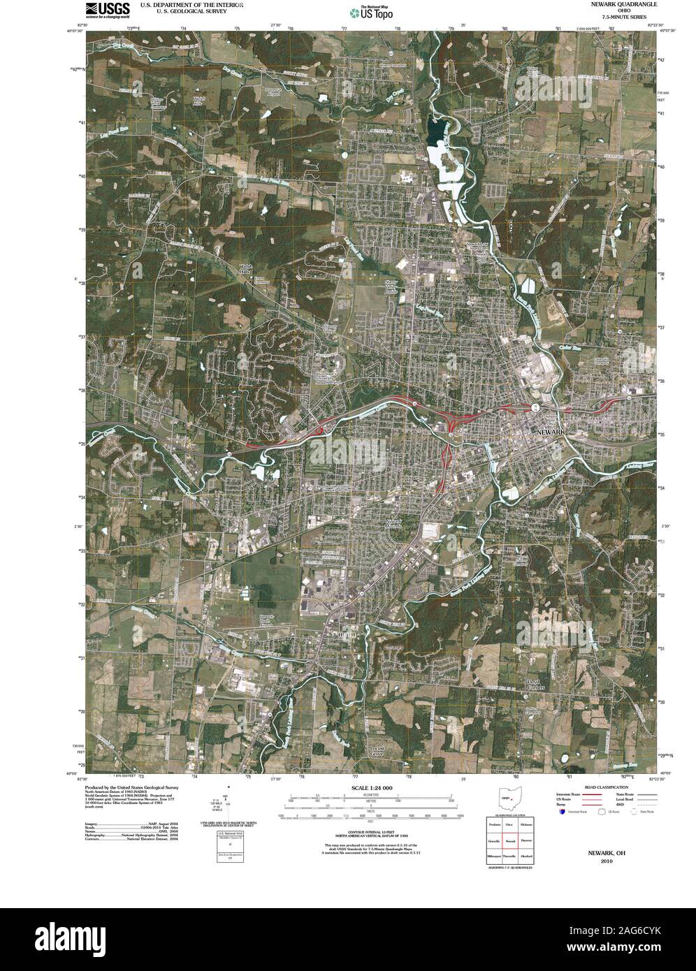 Map of newark Cut Out Stock Images & Pictures - Alamy