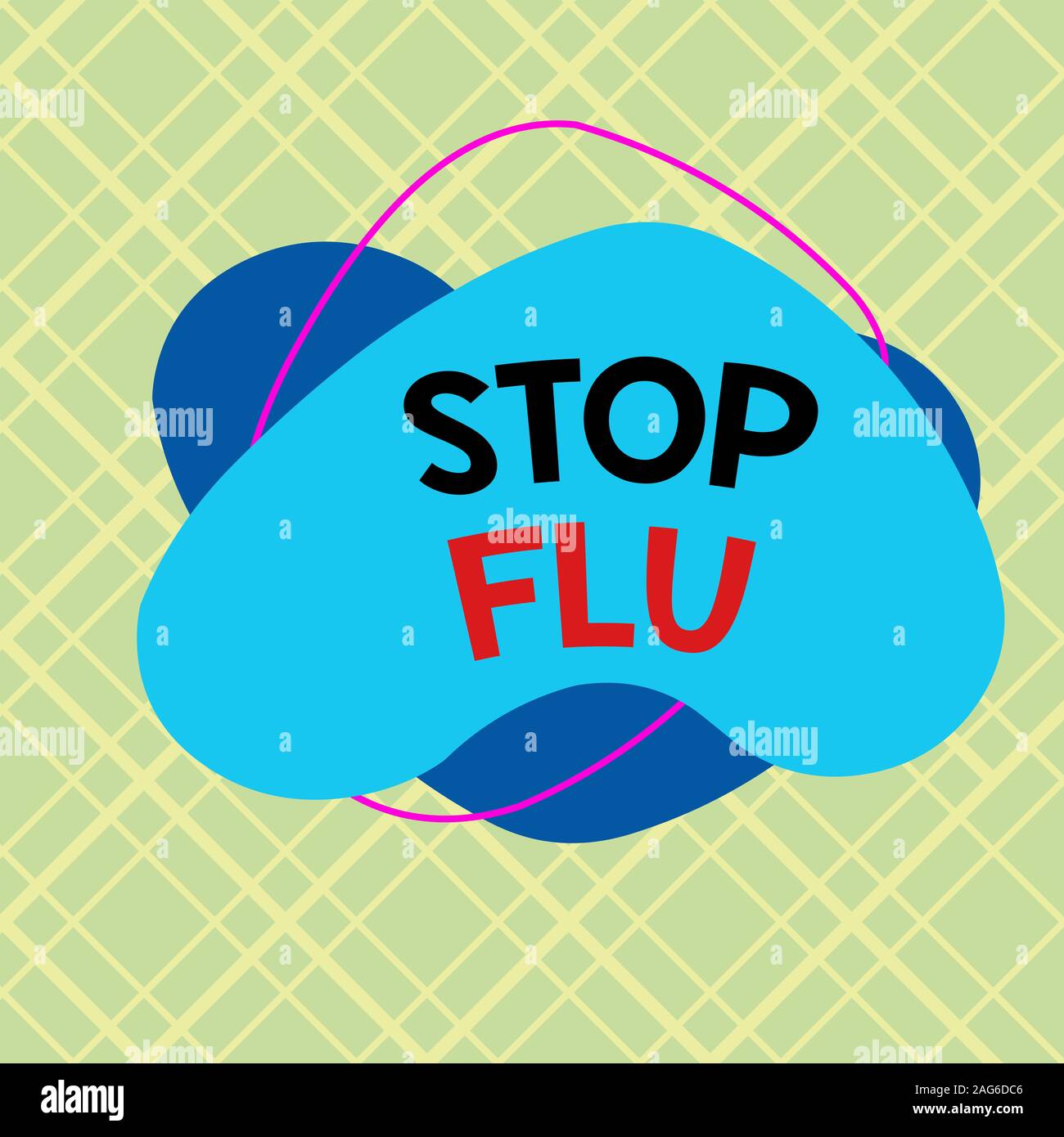 Writing note showing Stop Flu. Business concept for Treat the ...