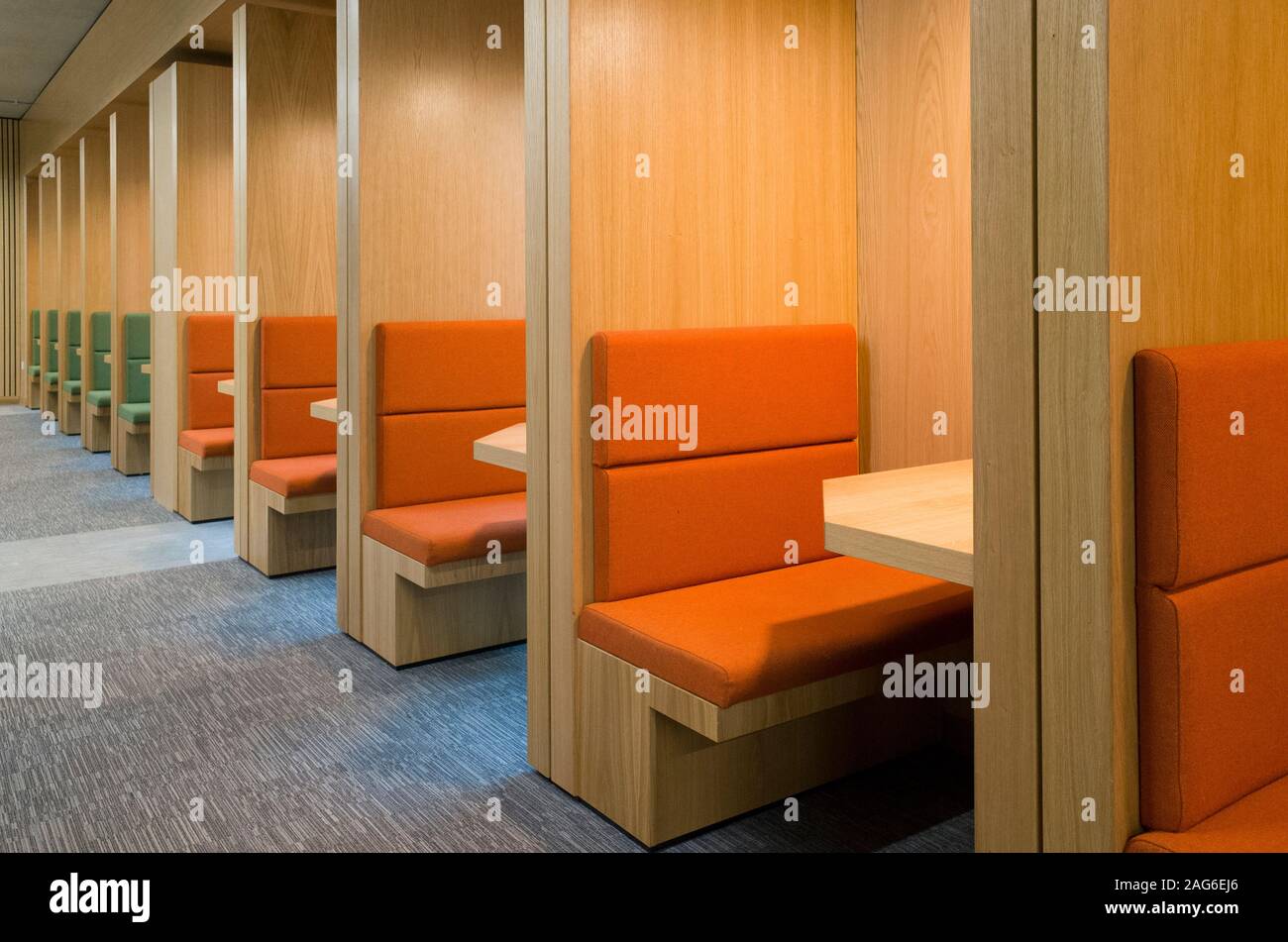 Modern seating for students at Royal Holloway University Emily Wilding ...