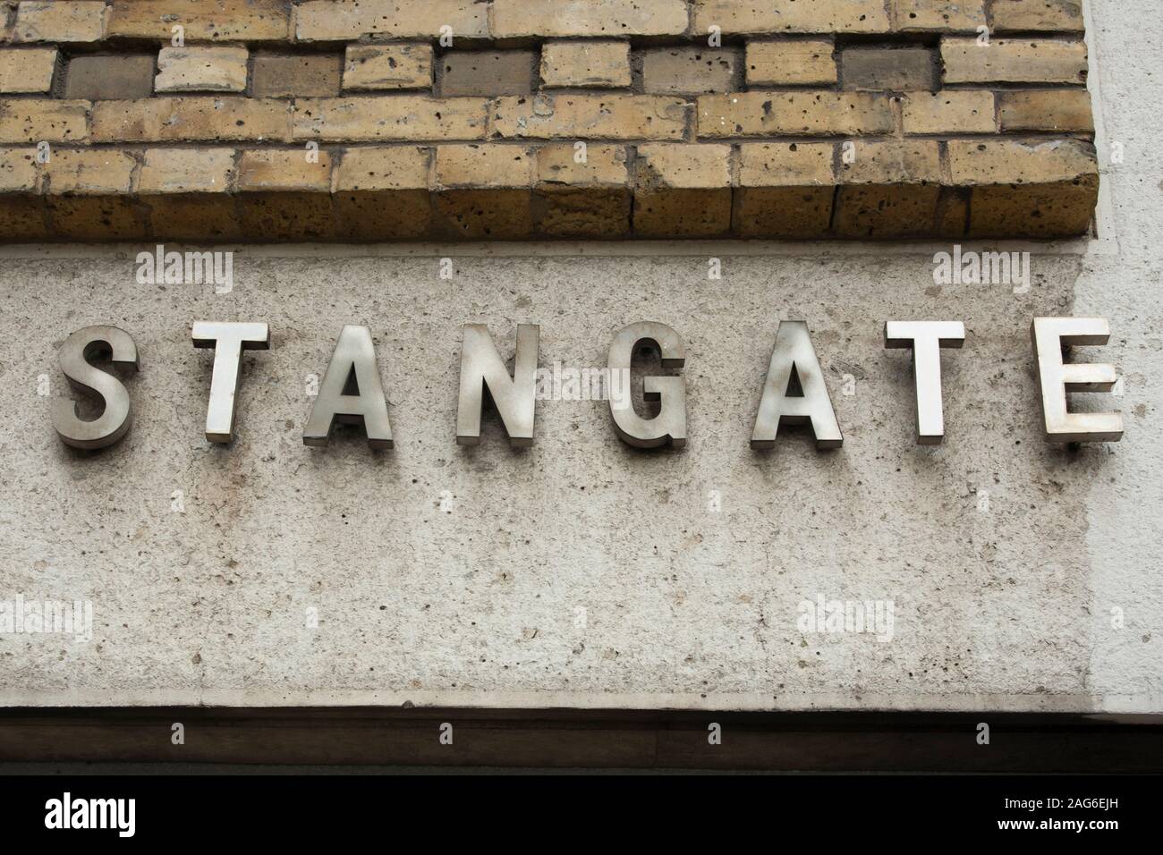 1950s original signage at Stangate House high rise residential 1950s ...