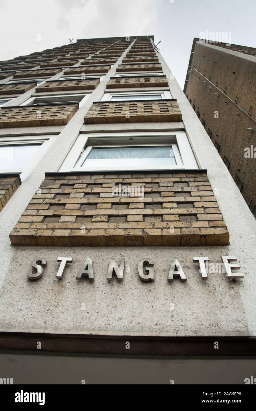 1950s original signage at Stangate House high rise residential 1950s ...