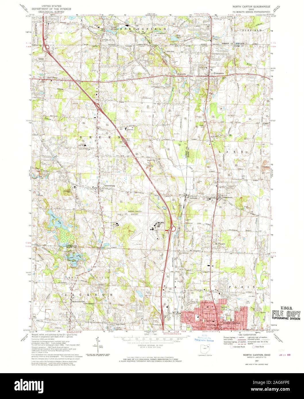 North Canton Ohio Map High Resolution Stock Photography and Images - Alamy