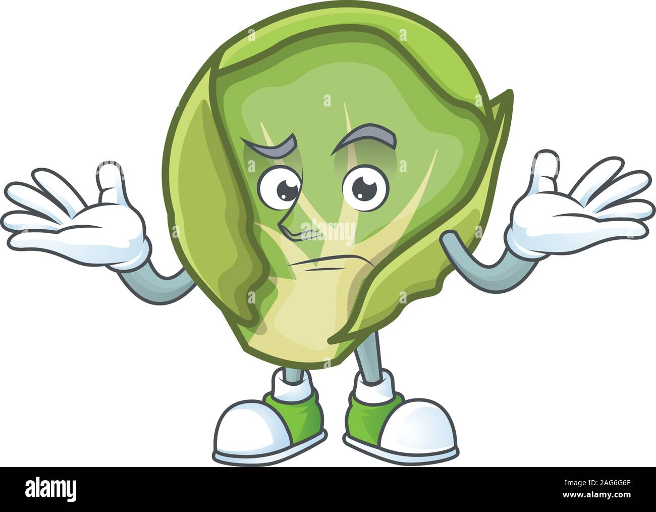 Cool Grinning of brussels sprouts mascot cartoon style Stock Vector ...