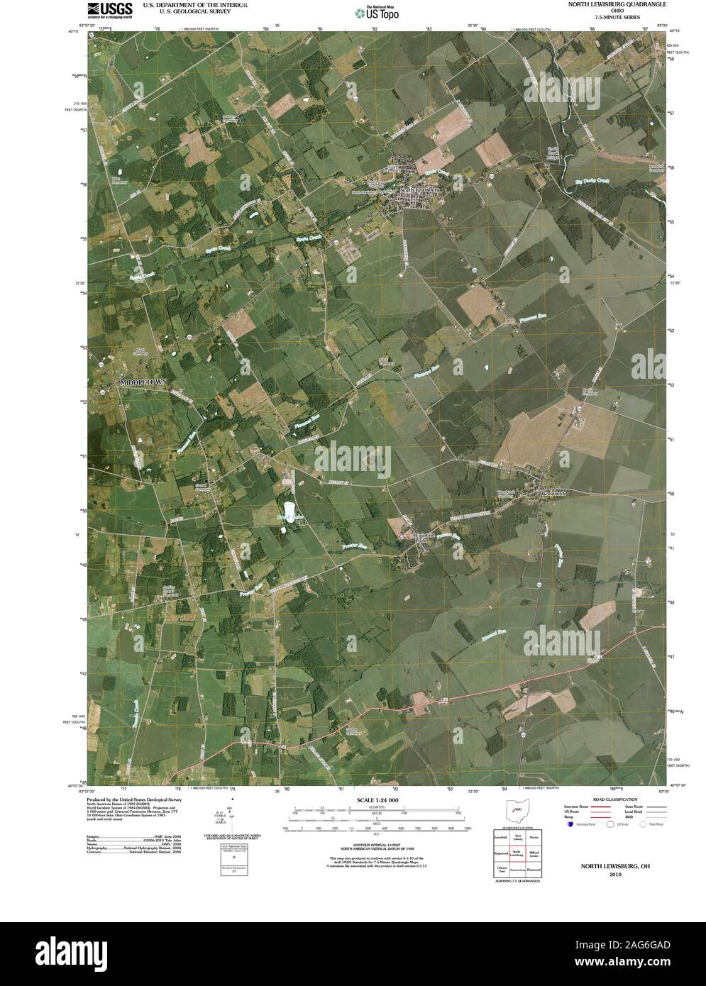 Map of lewisburg hi-res stock photography and images - Alamy